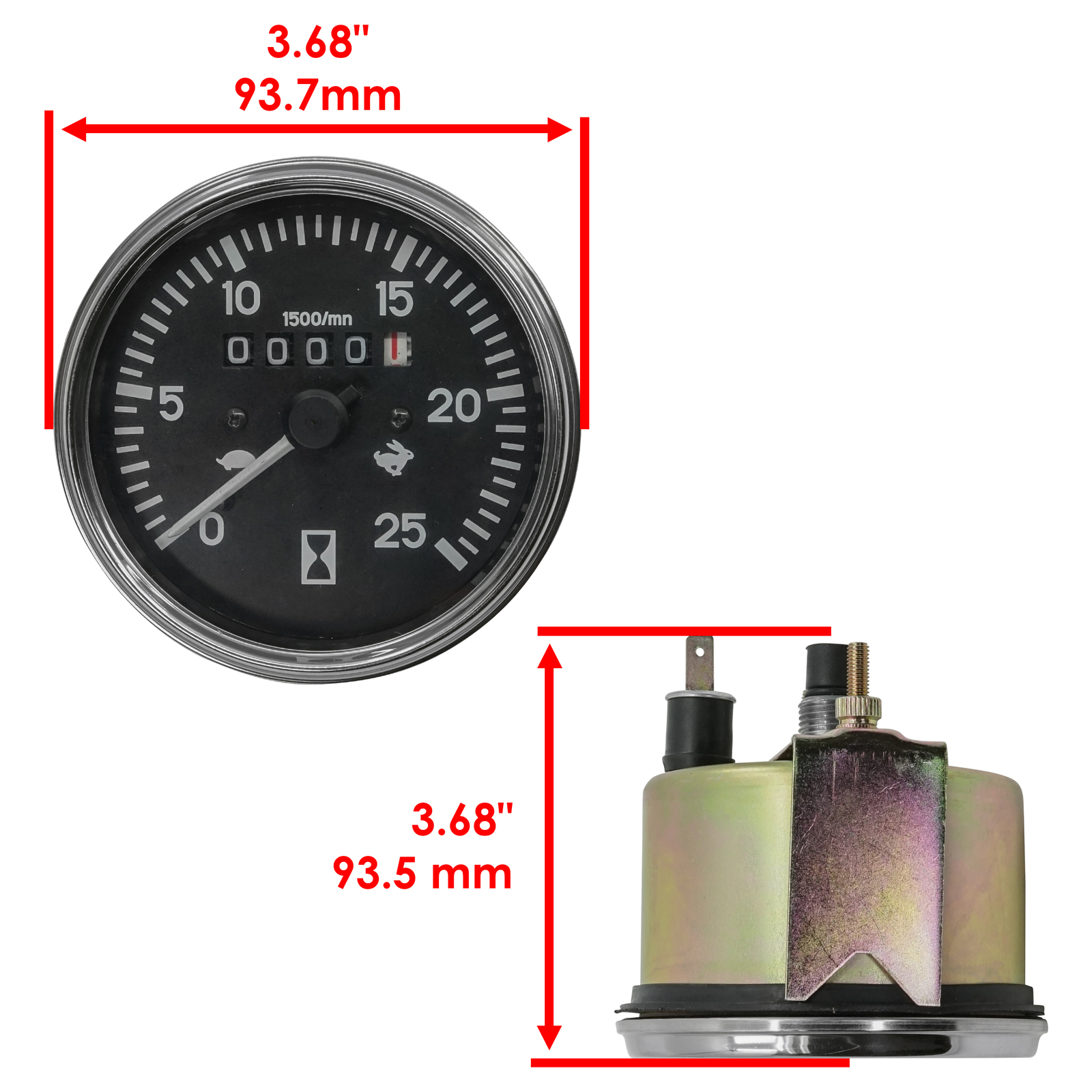Tachometer Amp Oil Gauge For Massey Ferguson TO20 TO30 TO35 MF 35 F40 ...