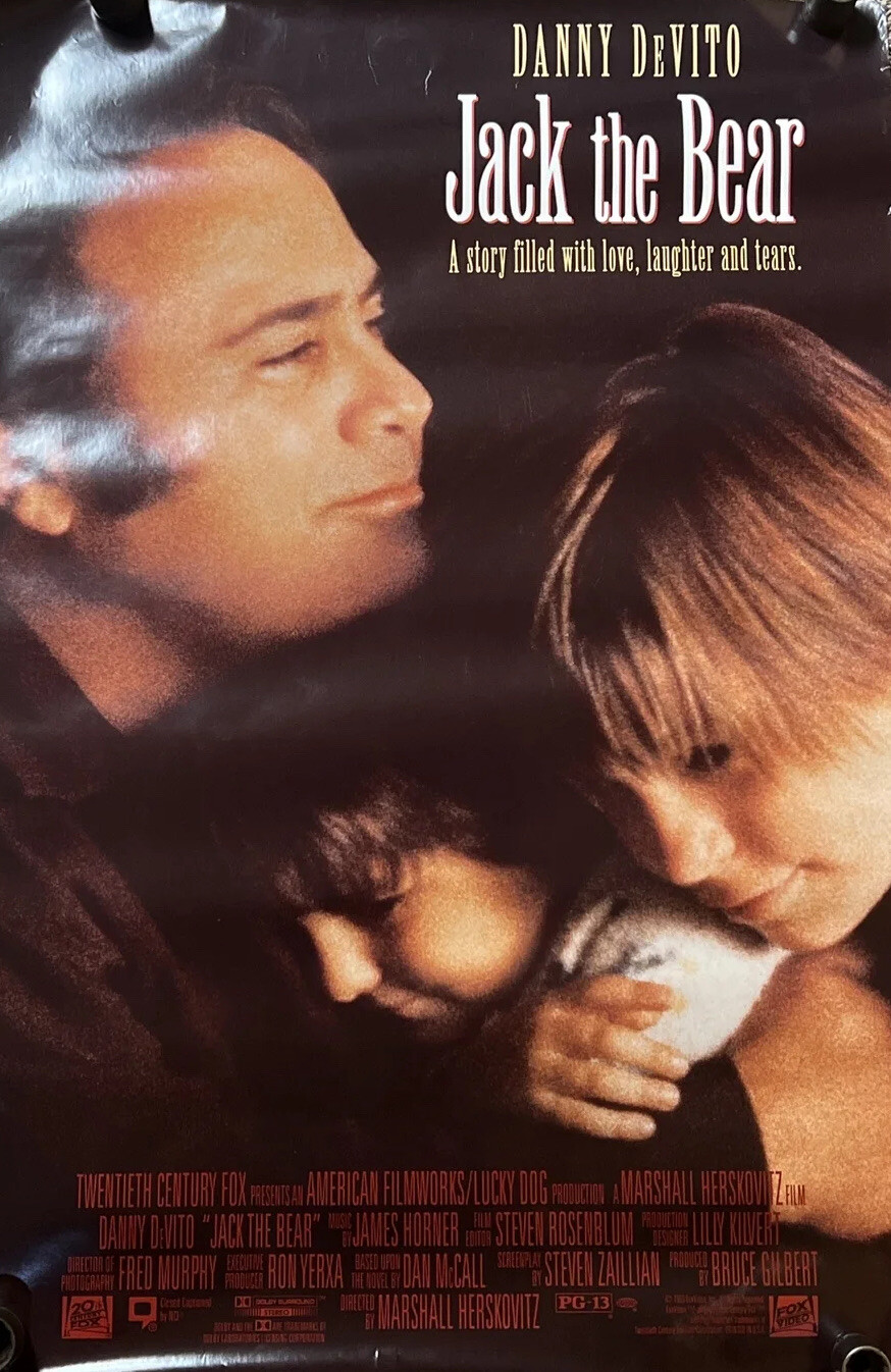 Vintage 1993 Original Movie Poster JACK THE BEAR - Danny DeVito | eBay