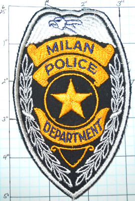 ILLINOIS, MILAN VINTAGE POLICE DEPT PATCH | eBay