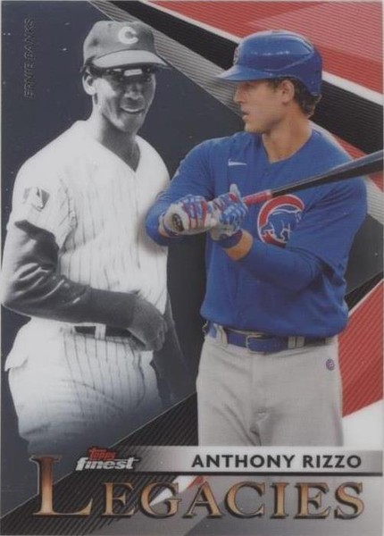 2021 Topps Finest - Finest Legacies #FL-AE Anthony Rizzo, Ernie Banks ...