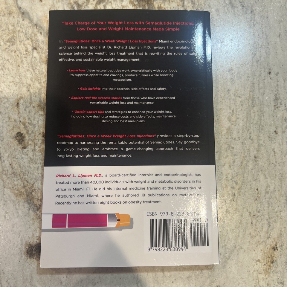 Semaglutides: Once A Week Weight Loss Injections by Richard Lipman: New ...