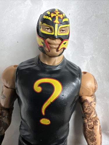 2011 Mattel Rey Mysterio Black Question Mark 7” Wrestling Action Figure ...