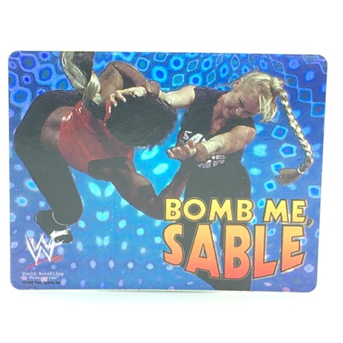 SABLE 1999 WWF WWE Attitude Era Wrestling Prism Holo Vending "Bomb Me ...