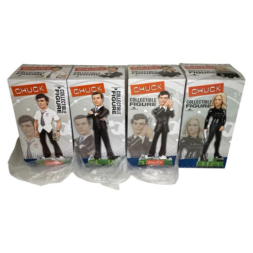 CHUCK Figures Sarah Walker, Bartowski, John Casey, Zachary Levi RARE Tv ...