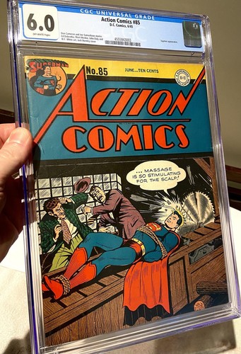Action Comics #85 CGC 6.0 1945 SUPERMAN GOLDEN AGE COMIC HIGH GRADE DCU ...