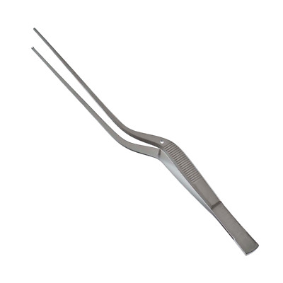 Cushing Tissue Forceps, 7.75", Bayonet, Serrated Grip, w/ Guide Pin ...