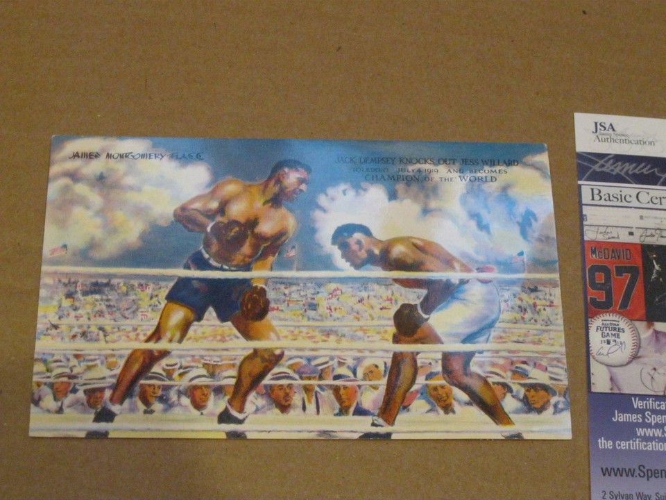 JACK DEMPSEY AUTOGRAPHED POSTCARD JSA CERTIFIED | eBay