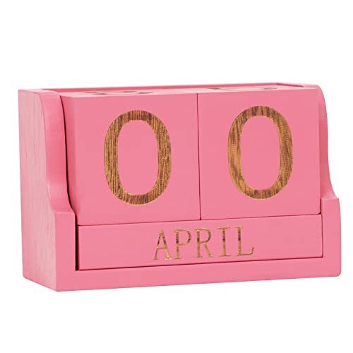 Block Calendar for DeskPerpetual CalendarWooden Date Blocks Small ...