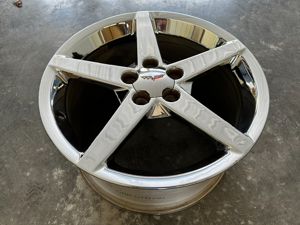 2005-2013 Corvette C6 Chrome Rear Speedline GM OEM Wheel 19x10 c | eBay