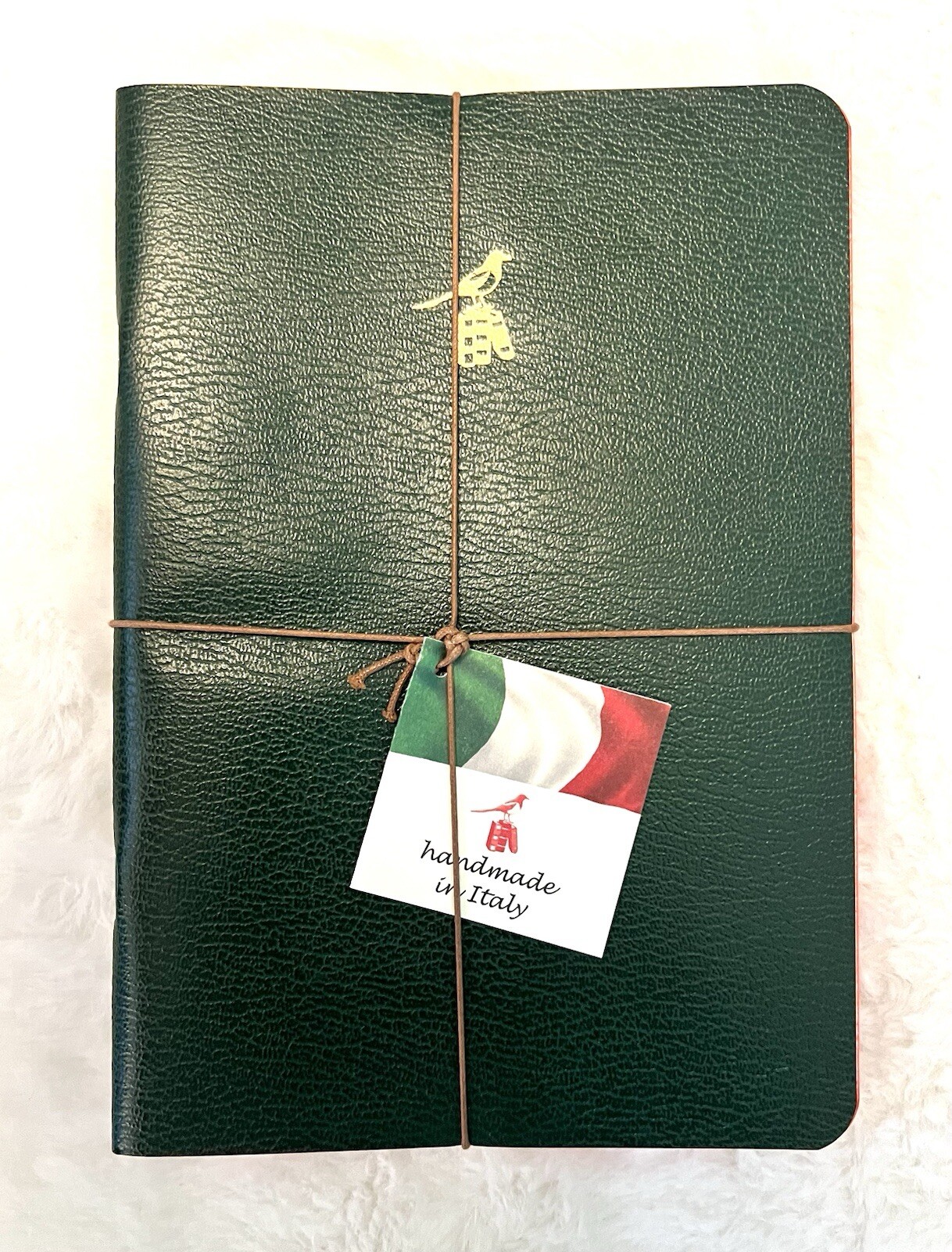 Bieffe Handmade Journal Notebook Made in ITALY 3 Pack Green Faux ...