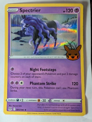 Spectrier 081/196 Halloween Trick or Trade - Pokemon Holo Foil Rare ...
