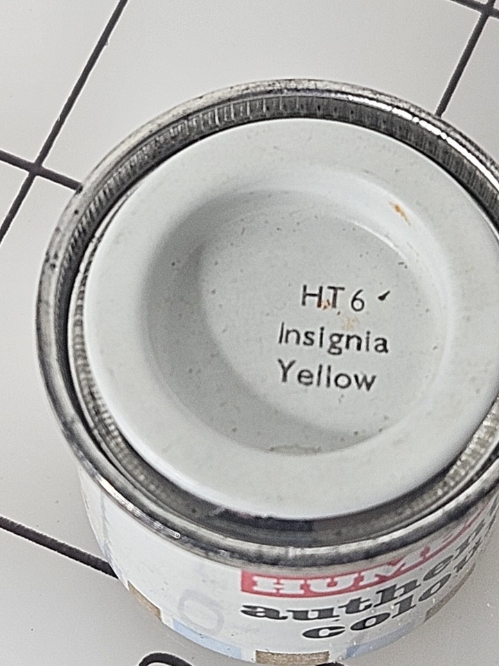 Humbrol HT 6 Insignia Yellow Enamel Model Paint 1/2 Fl Oz. | eBay