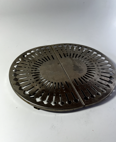 Expandable Trivet Silver Tone Elegant Kitchen Dining Mid Century Modern ...