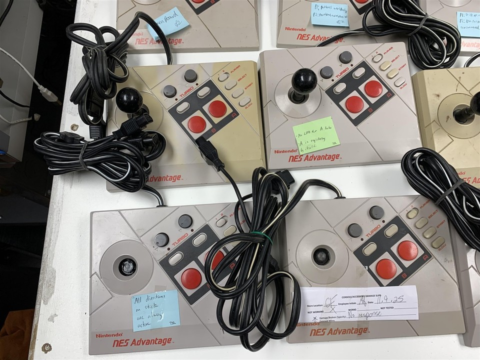Bulk Lot 18 Nintendo NES Advantage Controllers Broken For Parts or ...