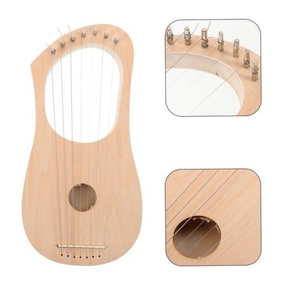 Lyre Harp DIY Kit Build Your Own Wooden Instrument with 7 Strings ...