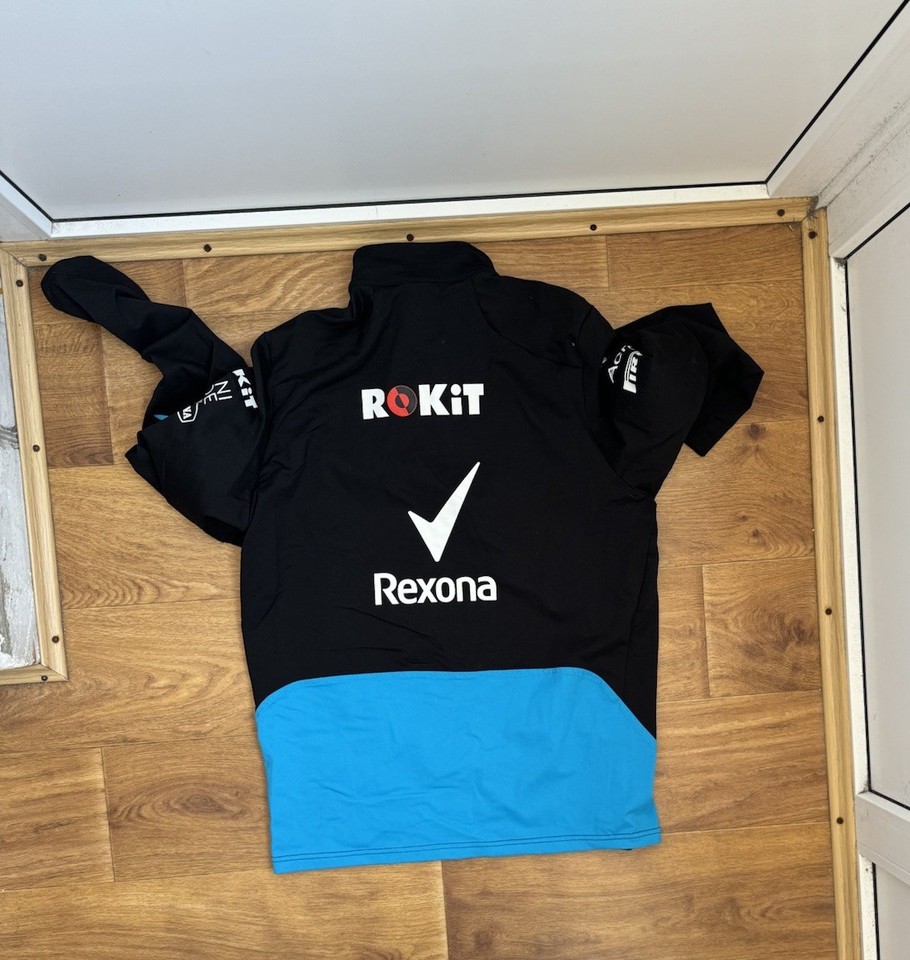 ROKIT WILLIAMS RACING F1 TEAM ISSUE RAIN JACKET MENS M Medium 2019 ...