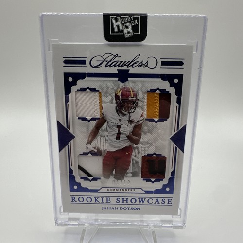 2022 Panini Flawless - Rookie Showcase #RS-13 Jahan Dotson /10 (MEM, RC ...