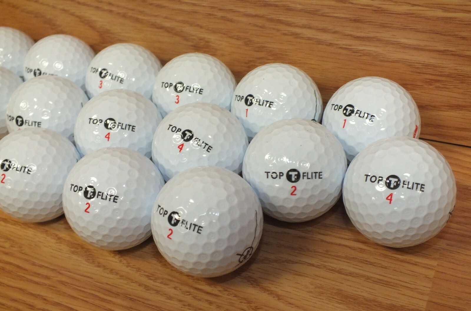 Lot of 15 Genuine Top Flite D2 Dimple IN Dimple Aerodynamics Golf Balls ...