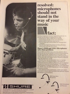 Shure Microphones, Full Page Vintage Print Ad | eBay