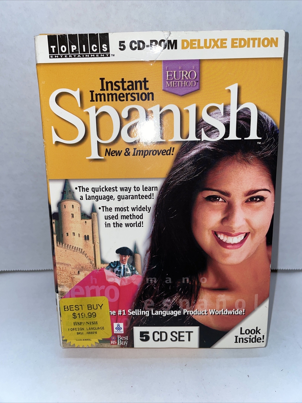 Instant Immersion Spanish 5 CD-ROM Deluxe Edition (PC, 2002) for sale ...
