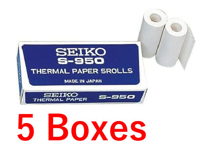 25Rolls SEIKO S-950 Thermal Paper 5Boxes x 5Rolls per Box From Japan ...
