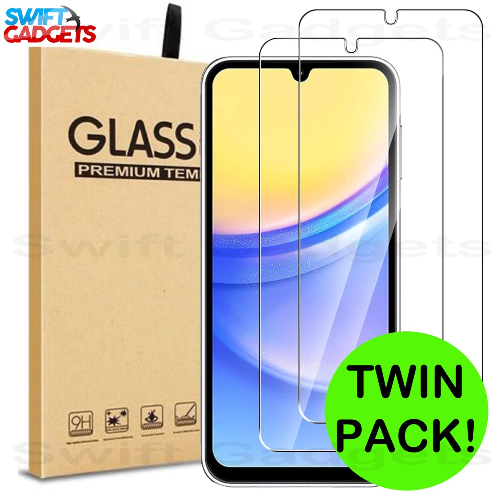 For Samsung Galaxy A05 A15 A25 Tempered Glass Screen Protector Cover ...