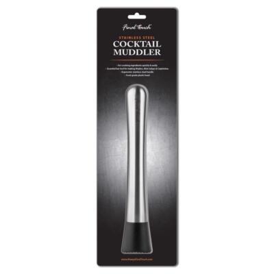 Final Touch Black/Silver Plastic/Stainless Steel Muddler | eBay