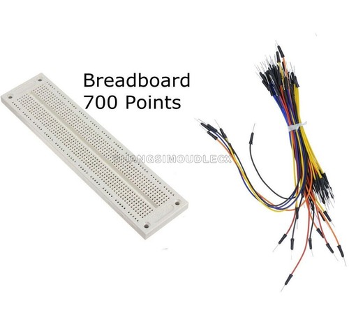700 Points Solderless PCB Breadboard SYB-120 + 65Pcs Jumper Wires For ...