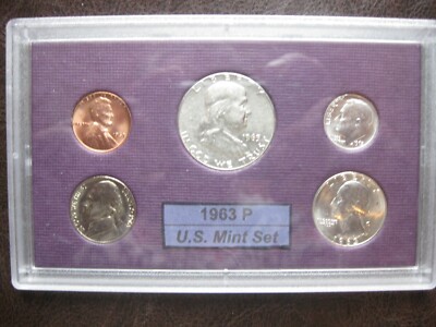 1963 P US Silver Mint Set Brilliant Uncirculated! | eBay
