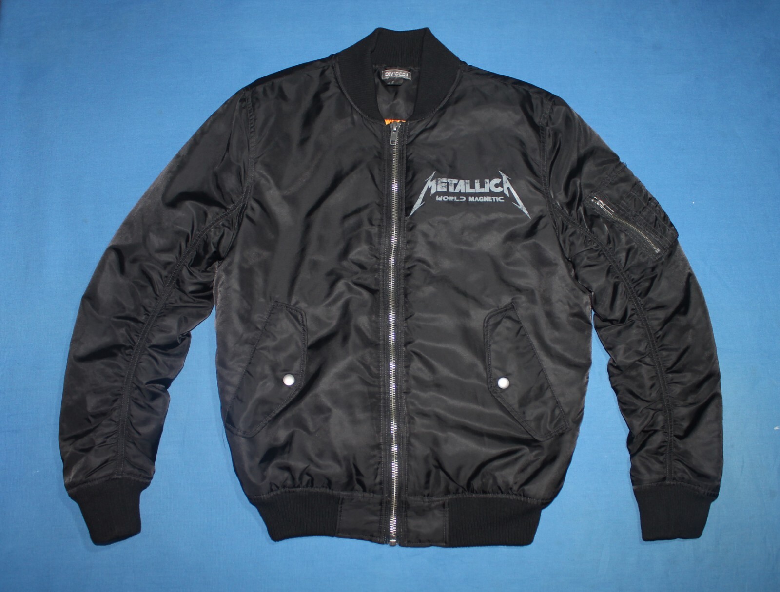 2017 Divided H&M Men's Bomber Metallica Jacket World Magnetic Tour ...