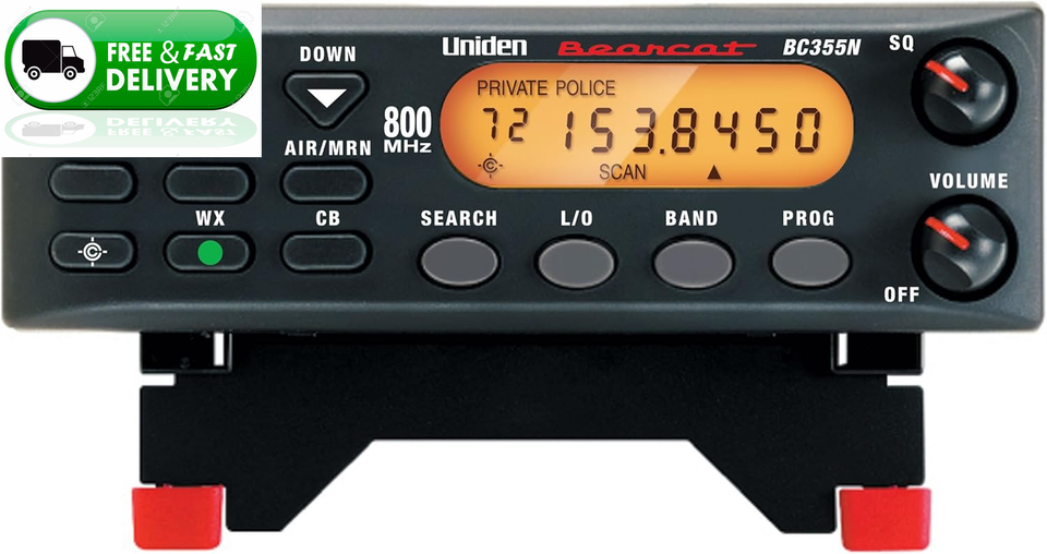 Mobile Radio Scanner Emergency Fire Police Marine Weather Band 300 ...