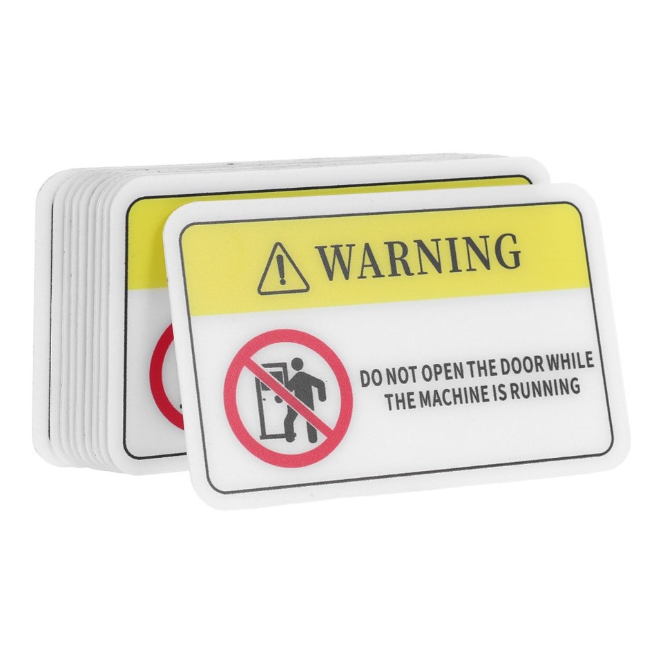 10 Pcs Pvc Warning Labels Equipment Compliance Instruction Sticker ...