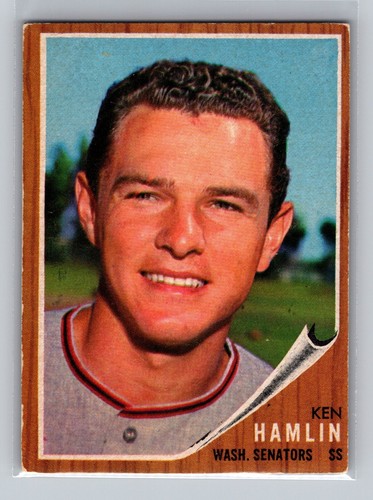1962 Topps Ken Hamlin #296 - Washington Senators | eBay