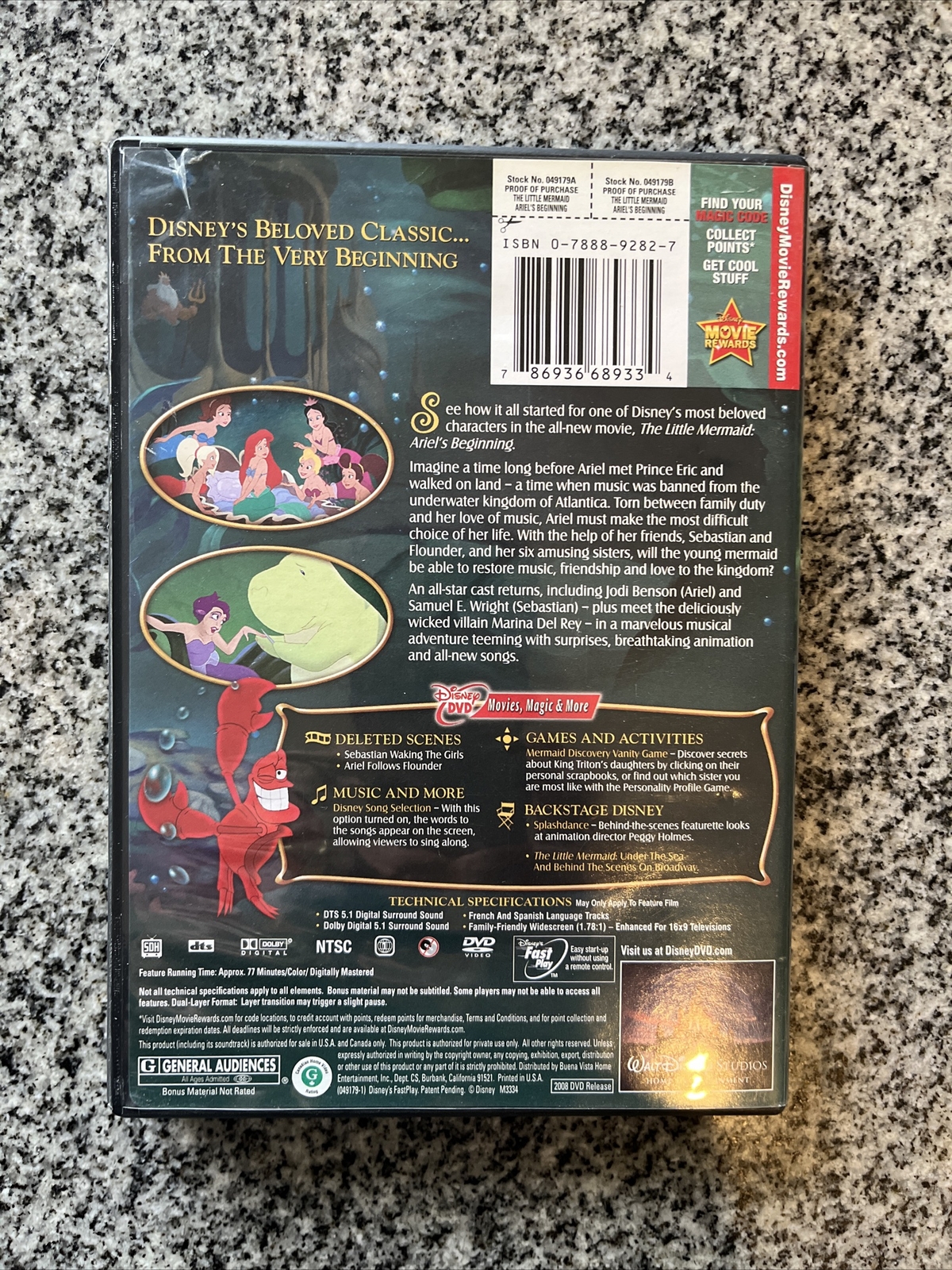 The Little Mermaid - Ariels Beginning (DVD, 2008) | eBay