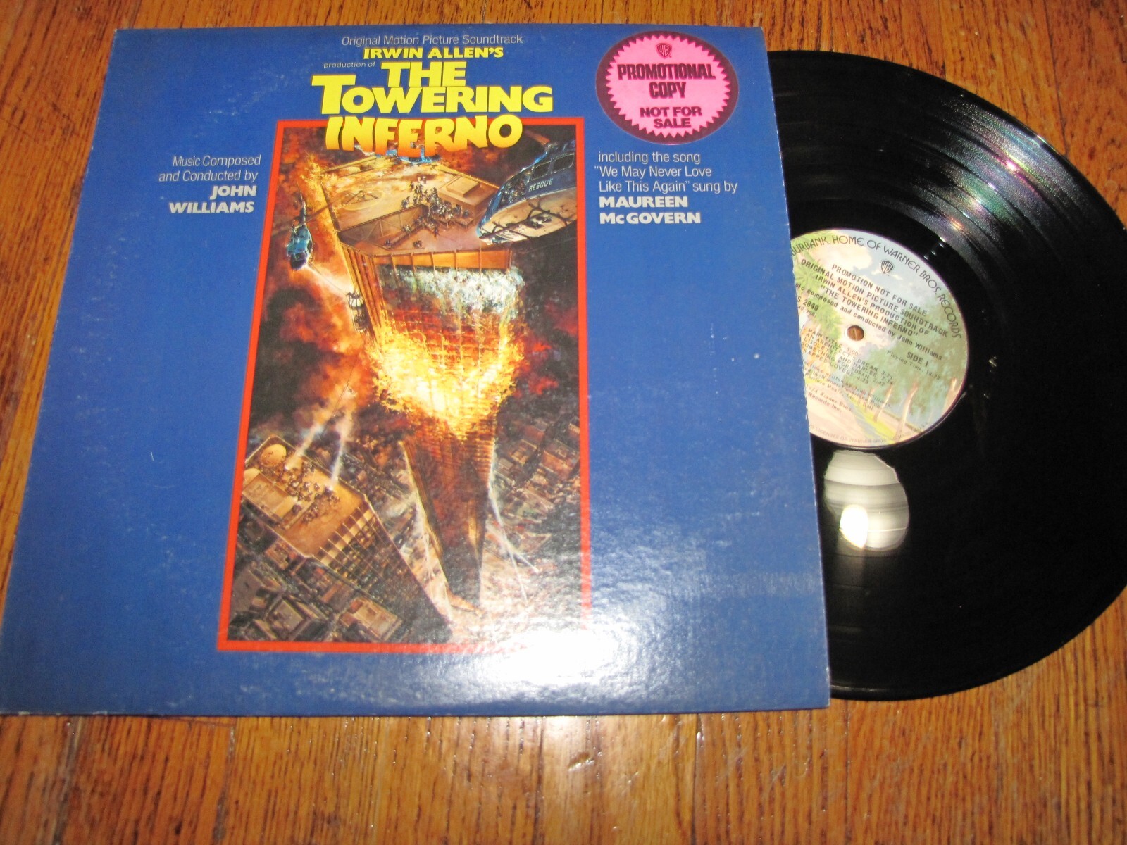THE TOWERING INFERNO ORIGINAL MOTION PICTURE SOUNDTRACK PROMO WARNER ...