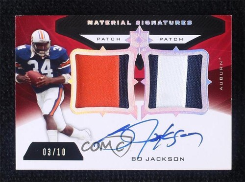2013 Upper Deck Ultimate Collection Gold Spectrum /10 Bo Jackson Patch ...