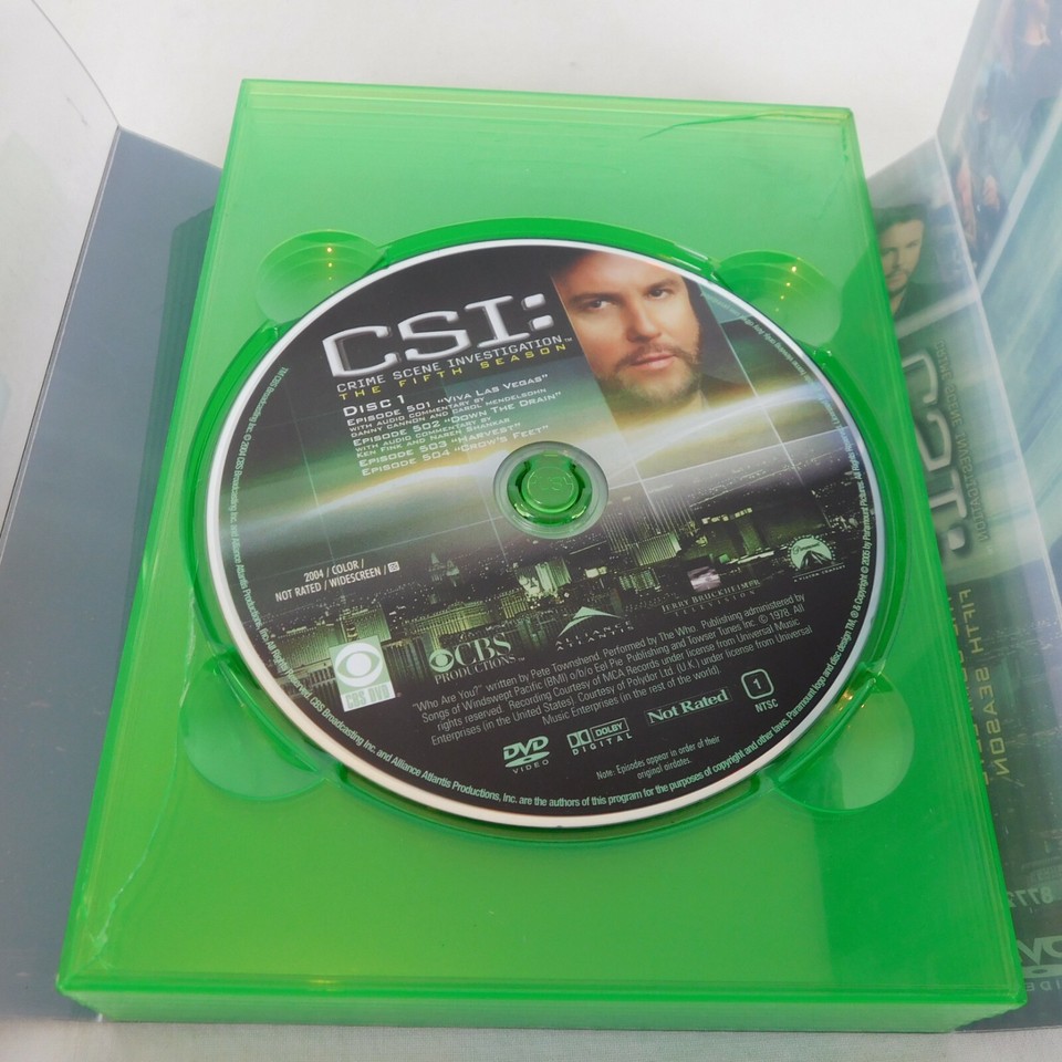 Lot of 4 CSI Crime Scene Investigation Complete Seasons 1 2 3 5 Box Set ...