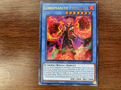 Yugioh! 1x Libromancer Fireburst DIFO-EN087 Ultra Rare 1st Ed NM | eBay