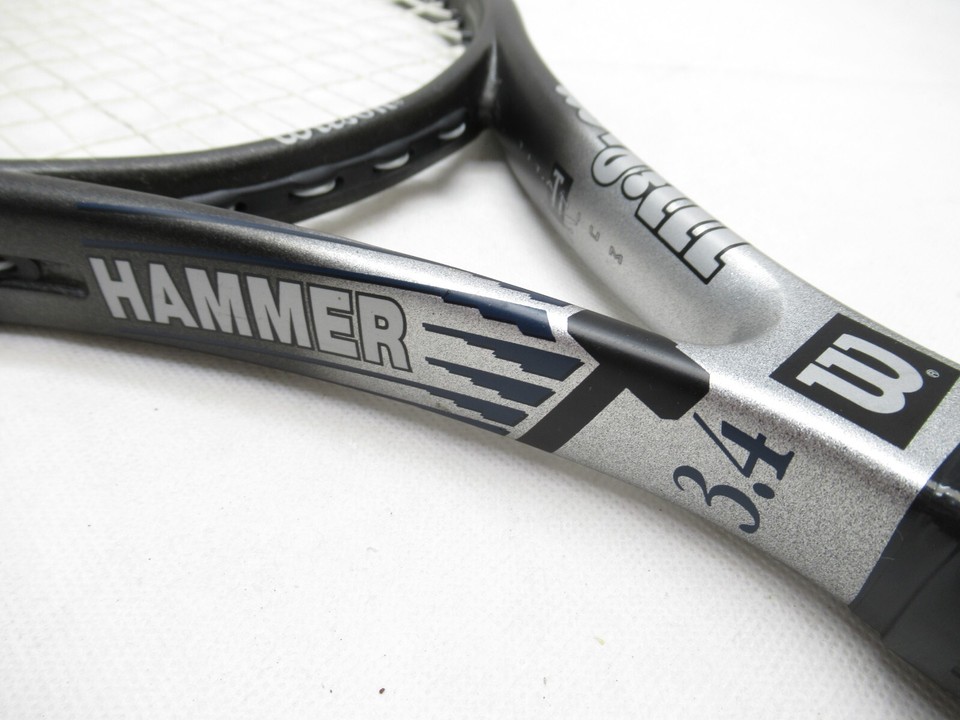 WILSON HAMMER 3.4 TITANIUM STRETCH TENNIS RACQUET (4 1/2) LONG STORAGE ...