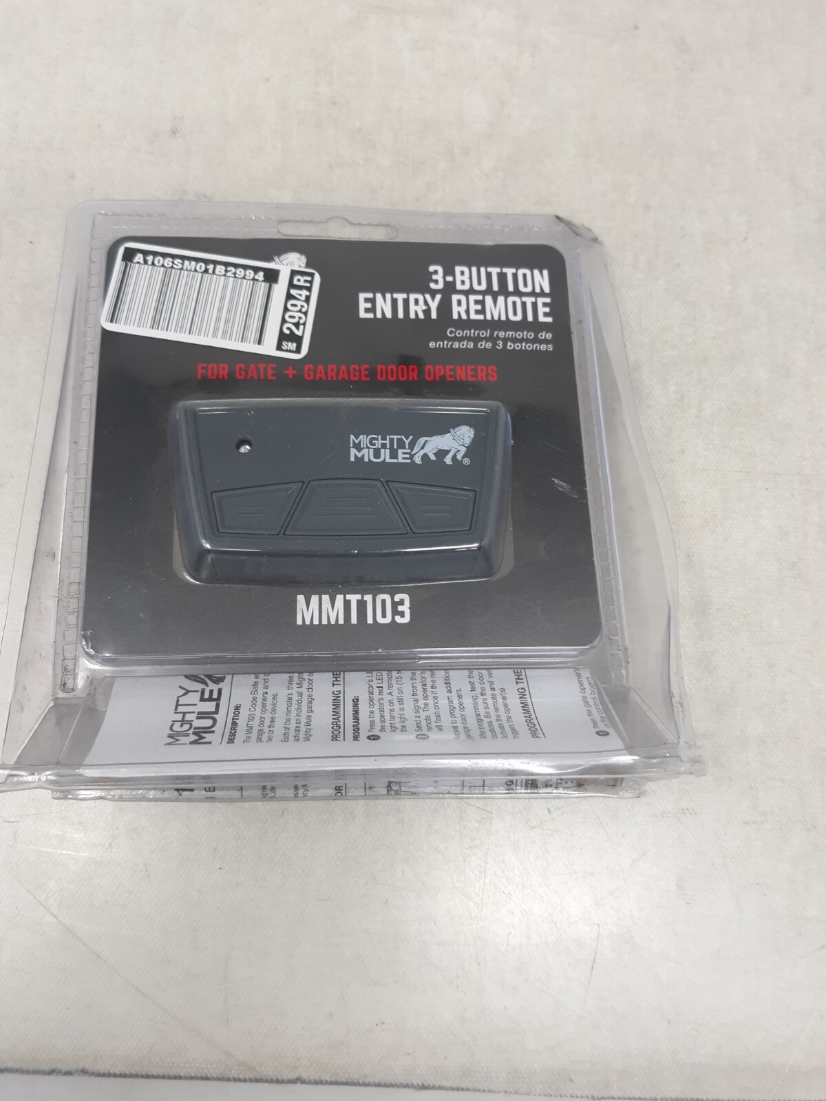 Mighty Mule MMT103 Automatic Gate Opener Remote Control 90835004038 | eBay