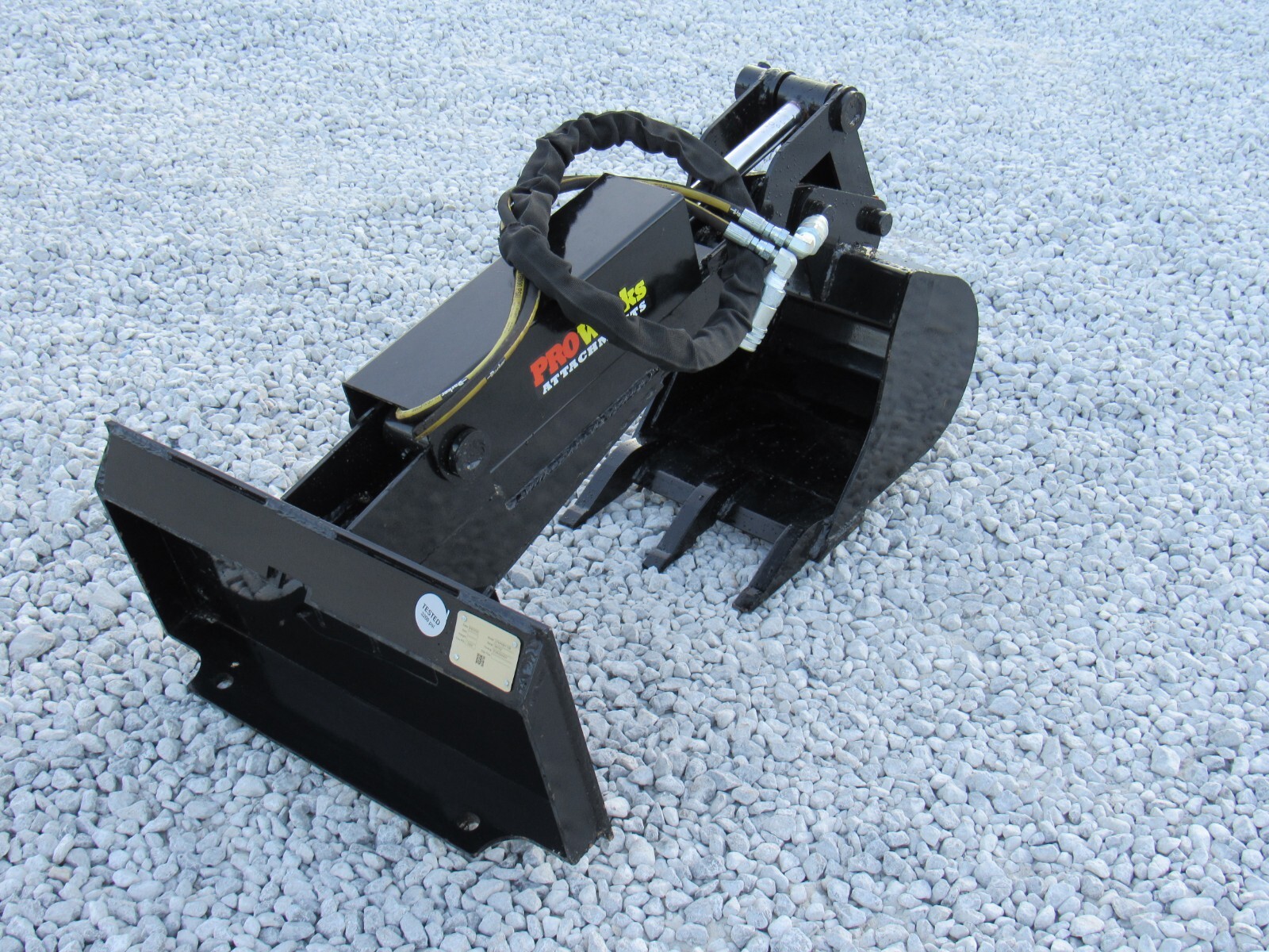 Hydraulic Backhoe Attachment with 12" Bucket Fits Toro Dingo Mini Skid ...