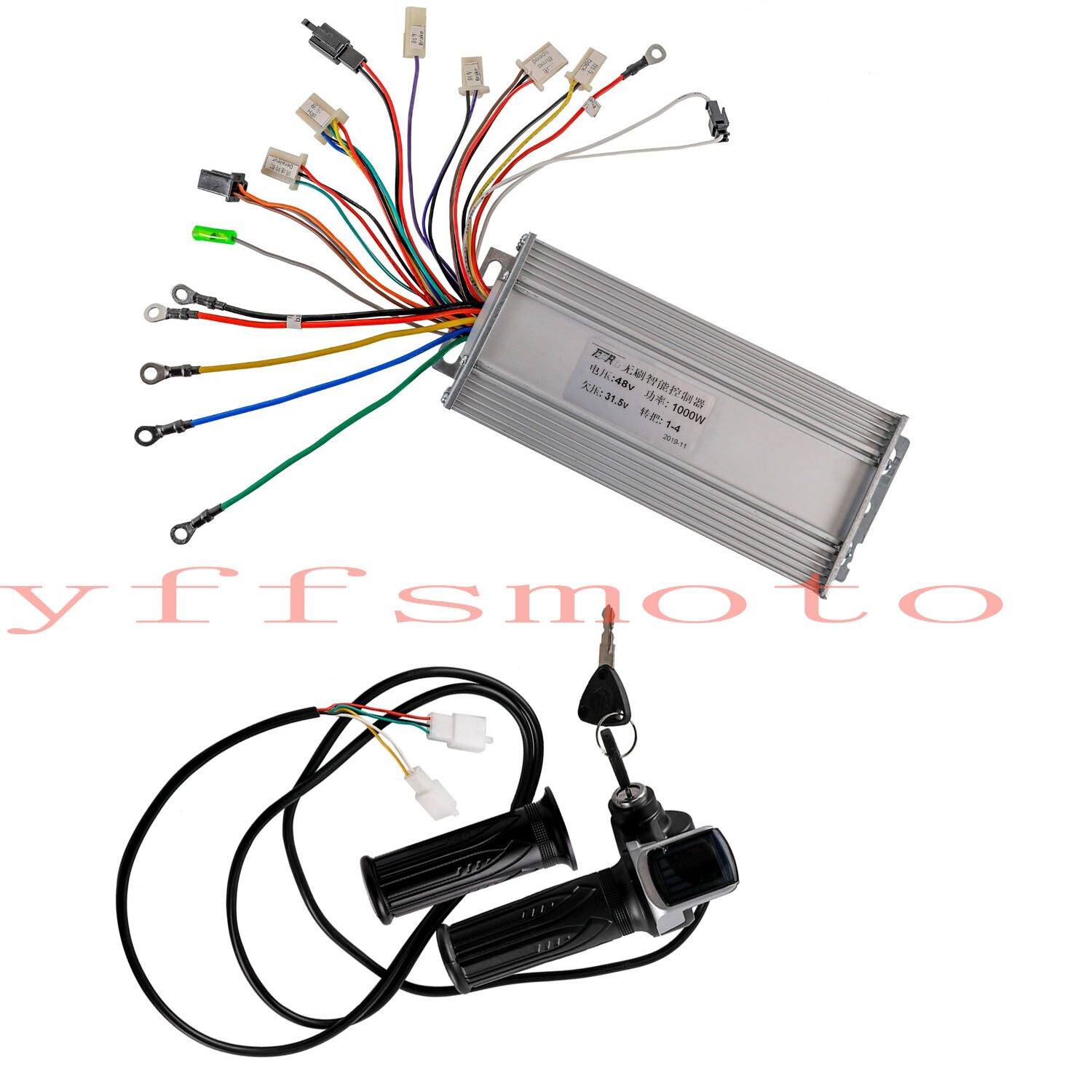 48V 1000W Electric Bike Motor Scooter Speed Controller + LCD Throttle ...