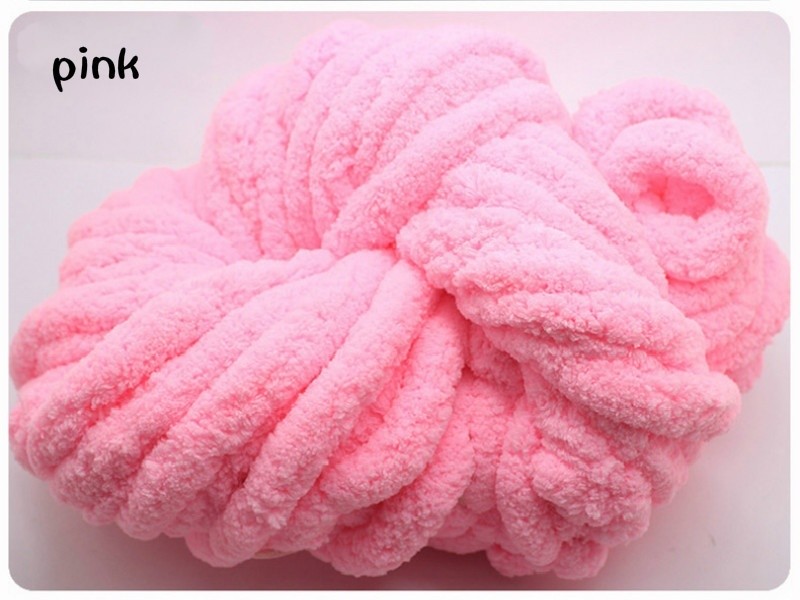 Chunky Wool Yarn Soft Bulky Knitting Wool Roving Yarn Crochet Hat Scarf ...