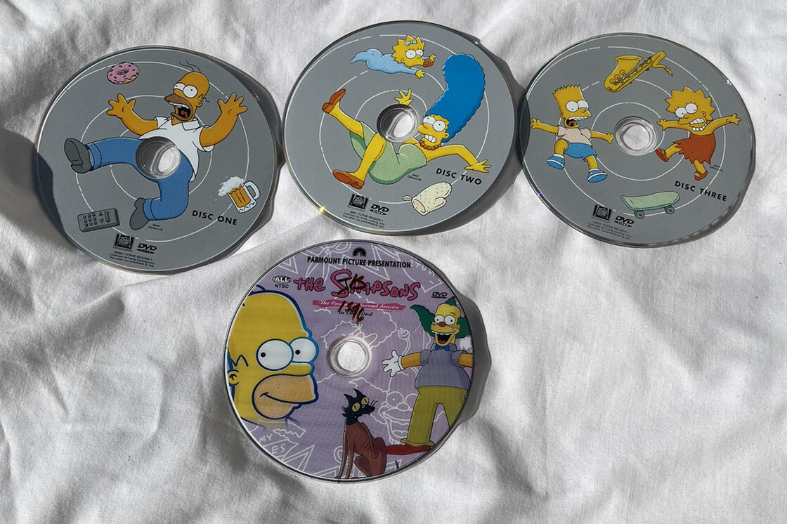 The Simpsons Complete First Season (DVD) 3 Discs Only Season 2 Disc ...