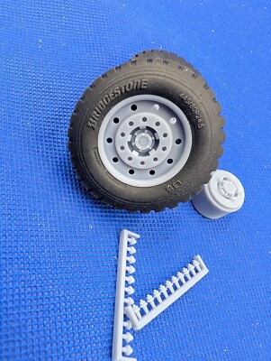 1/25 24" Float Wheels and Tires 1 Pair Real Rubber tires | eBay