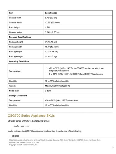 Versa Networks CSG750-2LA Cloud-Managed Router, SD-WAN and Firewall ...