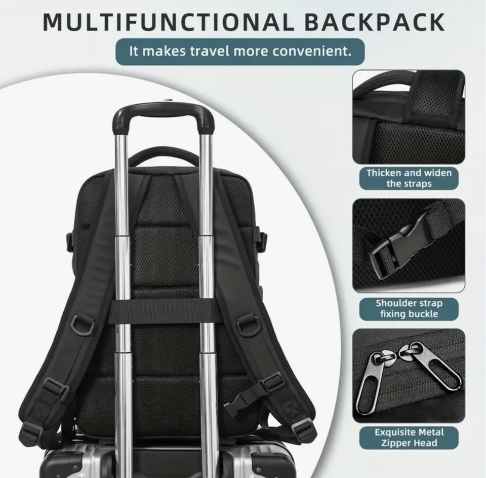 Easyjet Vacuum Black Backpack 40x25x22 Manual Pump Included Fast Postal ...