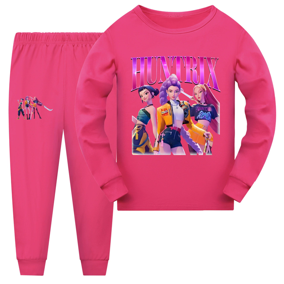 Kids Kpop Deemon Hunters idols Pyjamas Tops Pants Outfit Nightwear ...