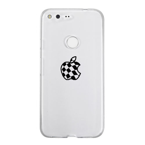 Checkered Apple Sticker Die Cut Decal for mobile cell phone Smartphone ...