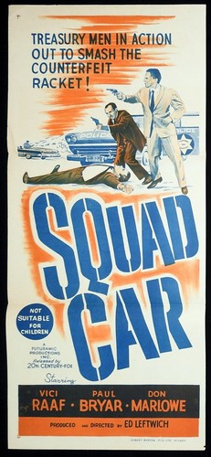 SQUAD CAR Original Daybill Movie Poster VIci Raaf Counterfeit Racket ...